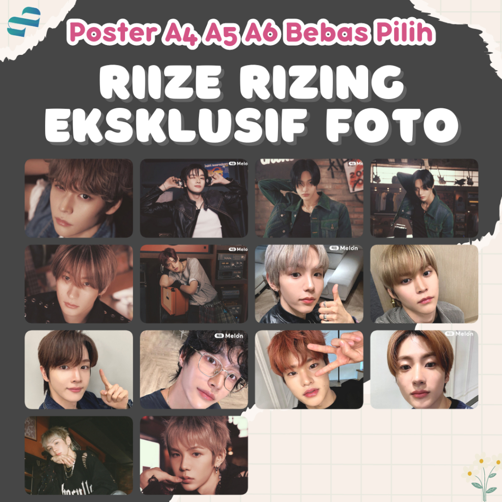 Jual Poster RIIZE Riizing Eksklusif Foto by Melon | Poster A4 A5 A6 ...