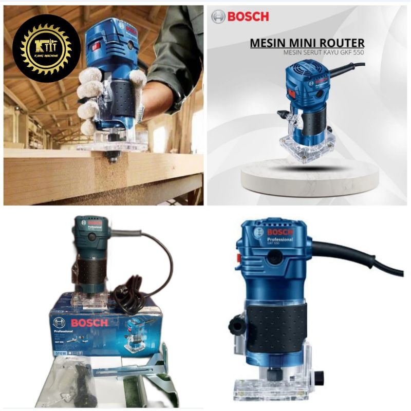 Jual mesin profil kayu bosch GKF550 GKF 550 trimmer mini router ...