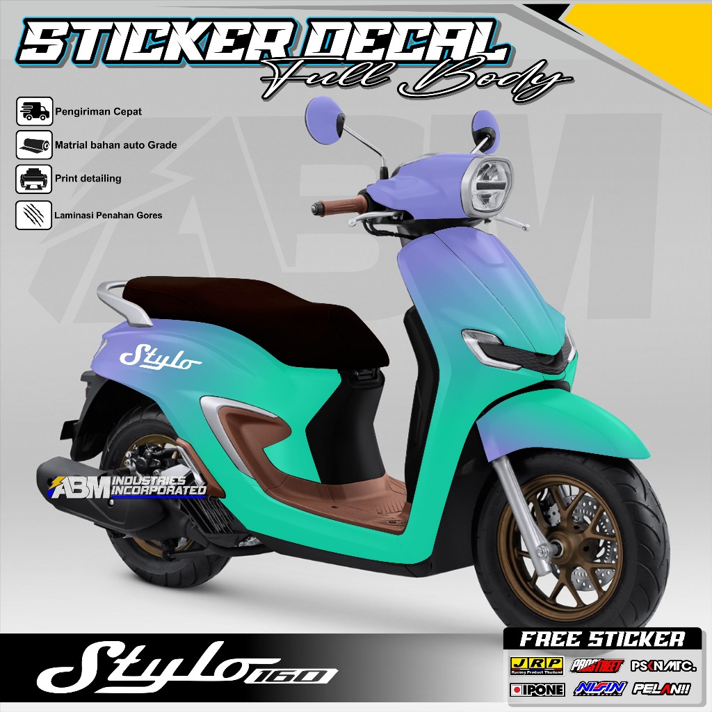 Jual DECAL STICKER STYLO 160 FULL BODY POLOS - STICKER FULL BODY MOTOR ...