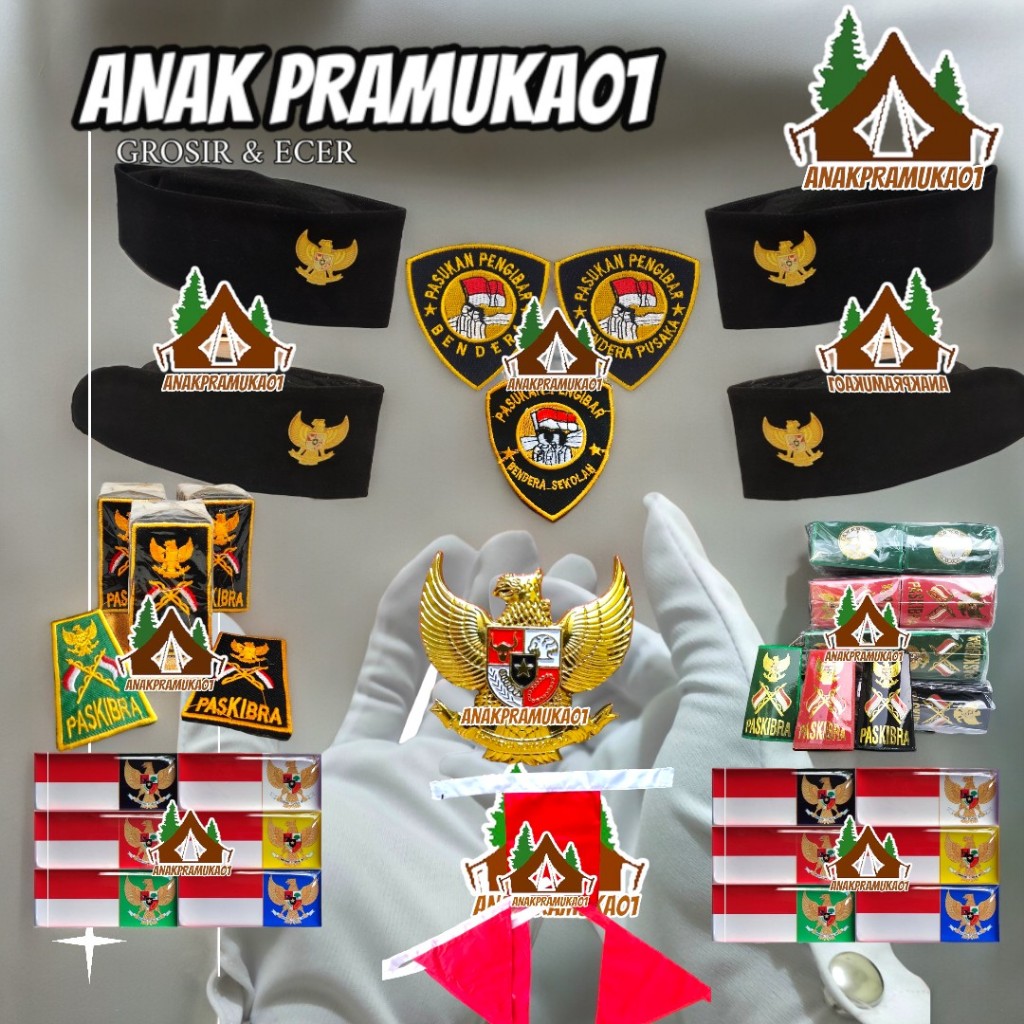Jual Atribut paskibra lengkap / syal paskibra / peci paskibra / pin ...