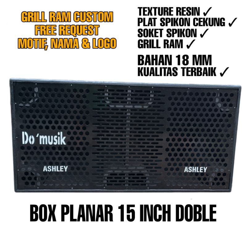 Jual Box speaker planar 15 inch doble finishing | Shopee Indonesia