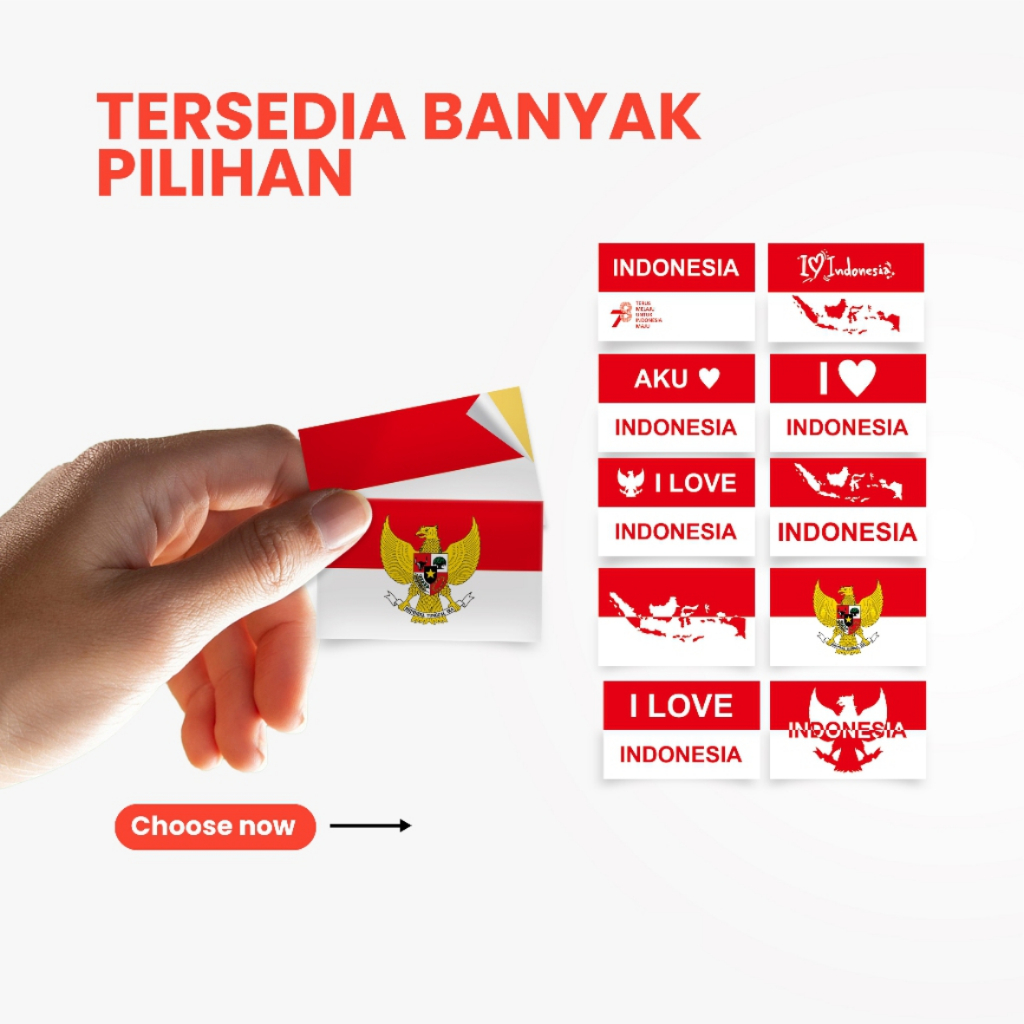 Jual [55 Pcs] Sticker Pipi HUT RI ke 80 Bendera Merah Putih / Stiker ...