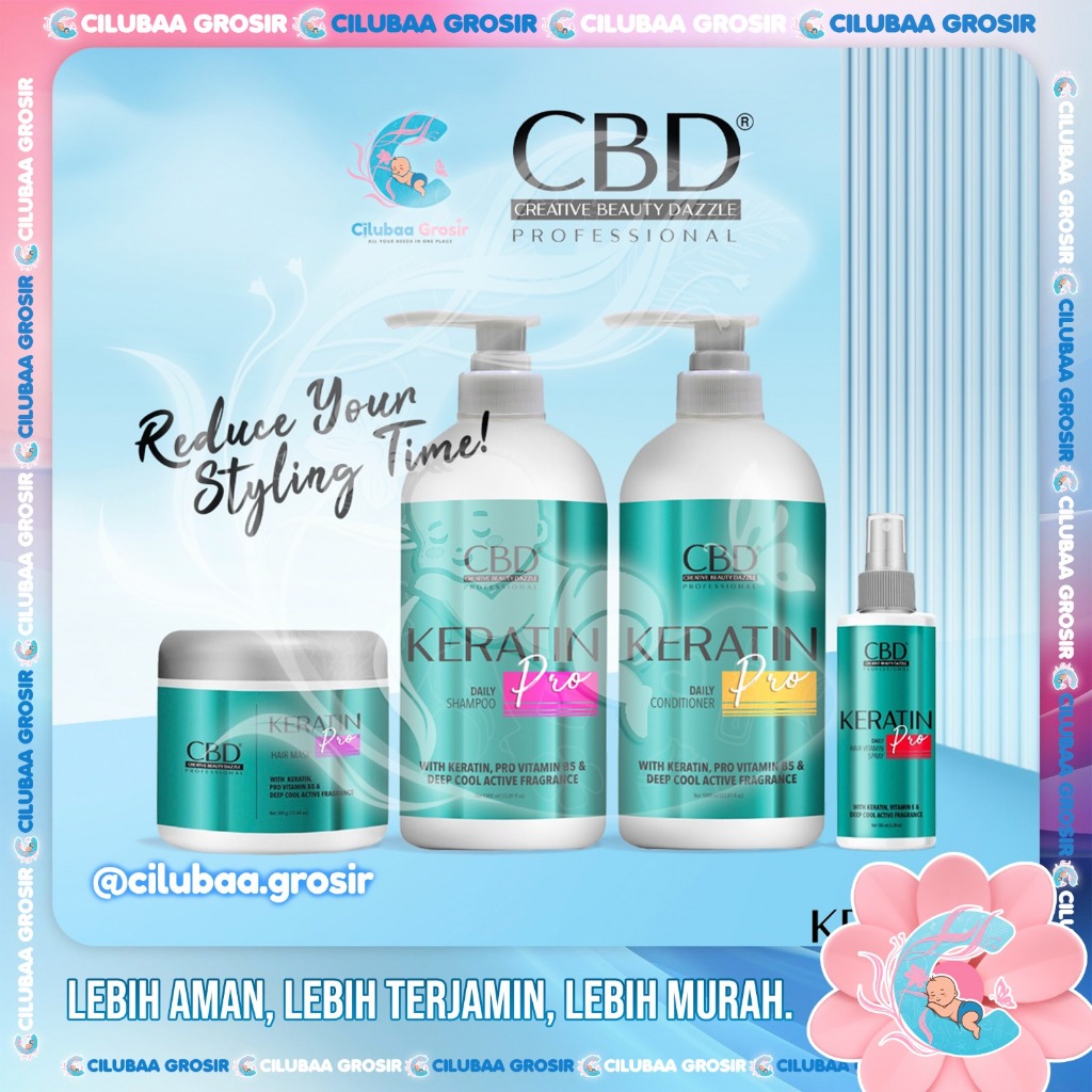 Jual CBD Professional Keratin Pro Daily Use Hair Mask 500gr || Keratin ...