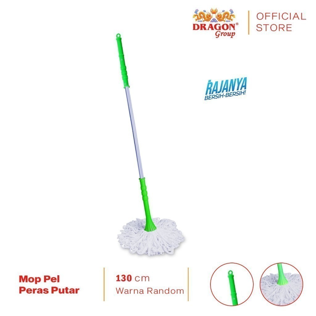 Jual DRAGON Mop Pel Peras Putar Alat Pel Lantai 110 cm Pembersih Lantai ...