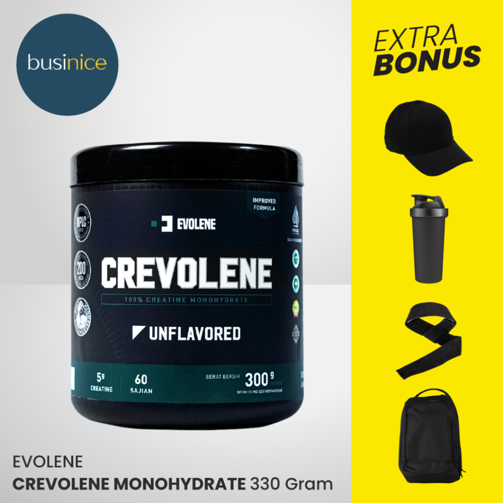 Jual Crevolene Monohydrate Evolene Creatine Monohydrate Unflavoured 330 ...