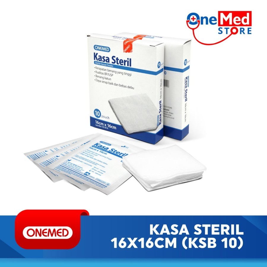 Jual Onemed Kasa Steril 16x16cm OneMed box isi10pcs | Shopee Indonesia