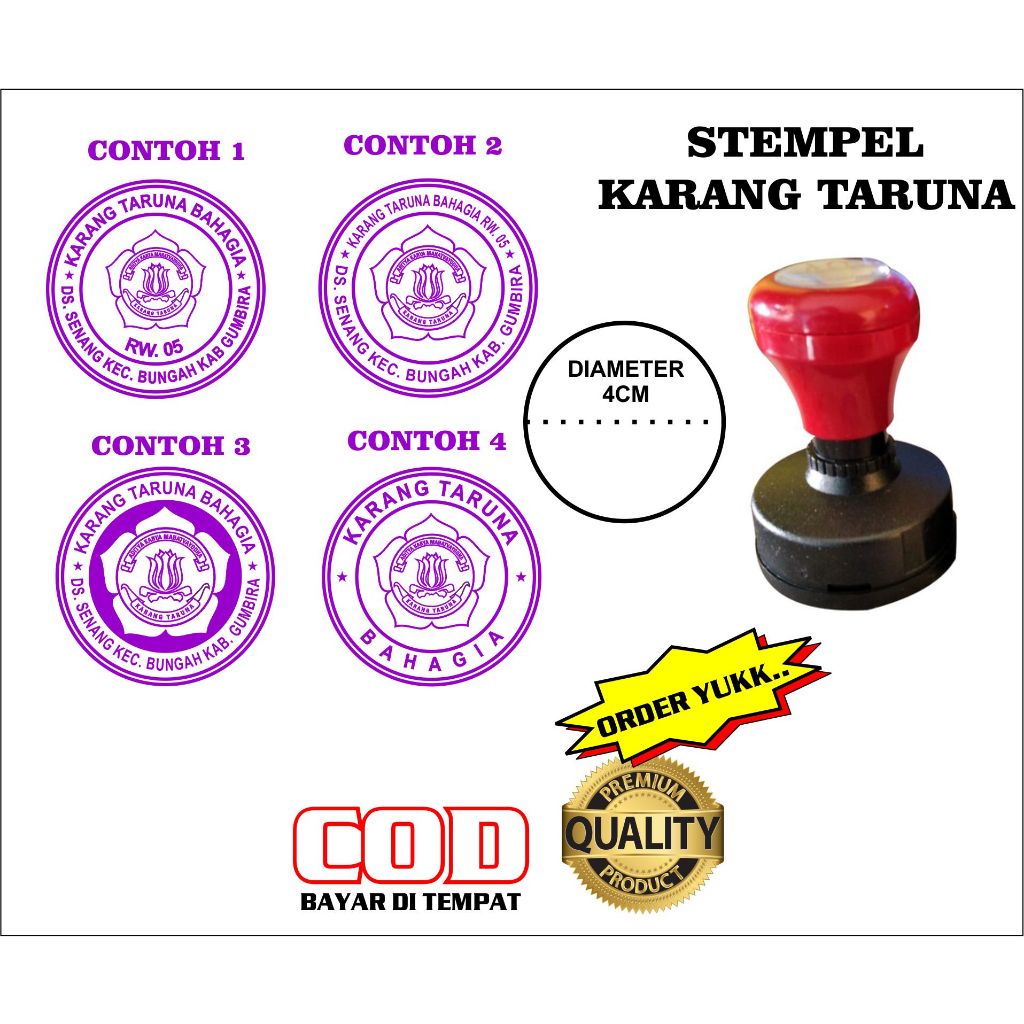 Jual Stempel Karang Taruna Stempel Lembaga Desa Stempel Karta Shopee Indonesia 