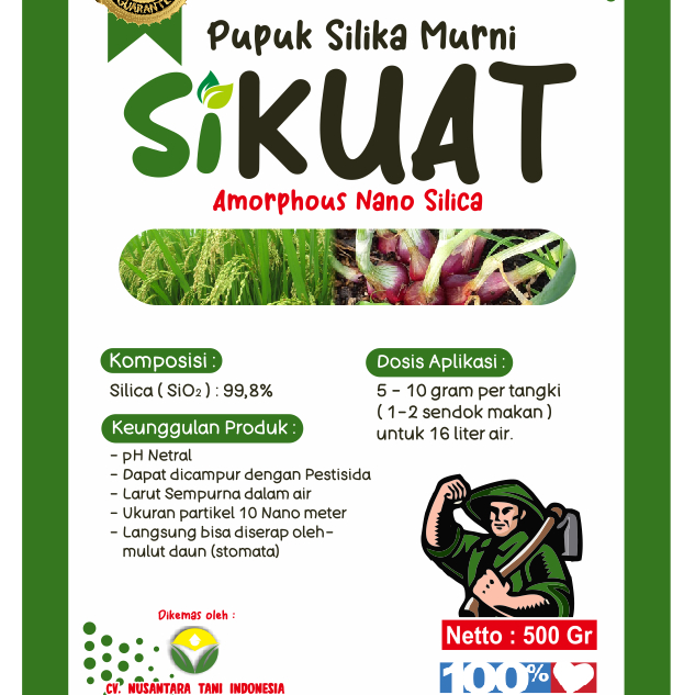 Jual 100 gr Pupuk SiKUAT 100% asli Banyak manfaat Pupuk Silica Murni ...