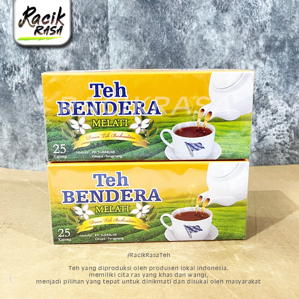 Jual RACIK RASA | TEH BENDERA CELUP MELATI JASMINE BLACK TEA ISI 25 PCS ...