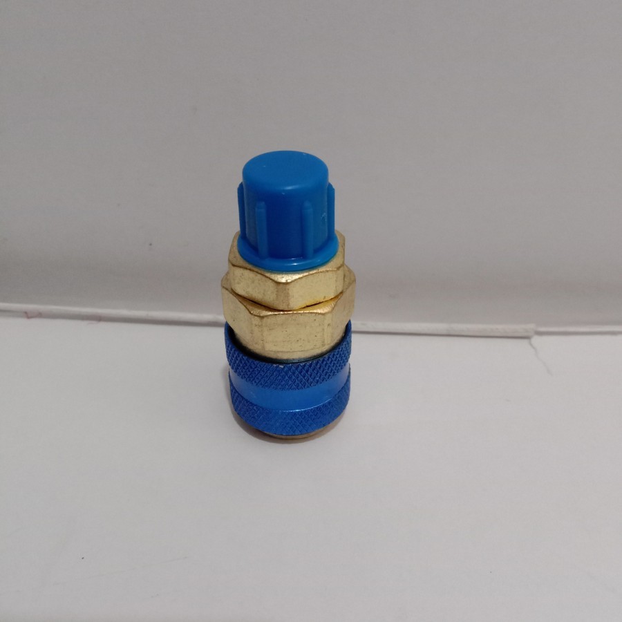 Jual QUICK COUPLER PENTIL ISI FREON AC MOBIL R134a ADAPTOR NEPEL ...