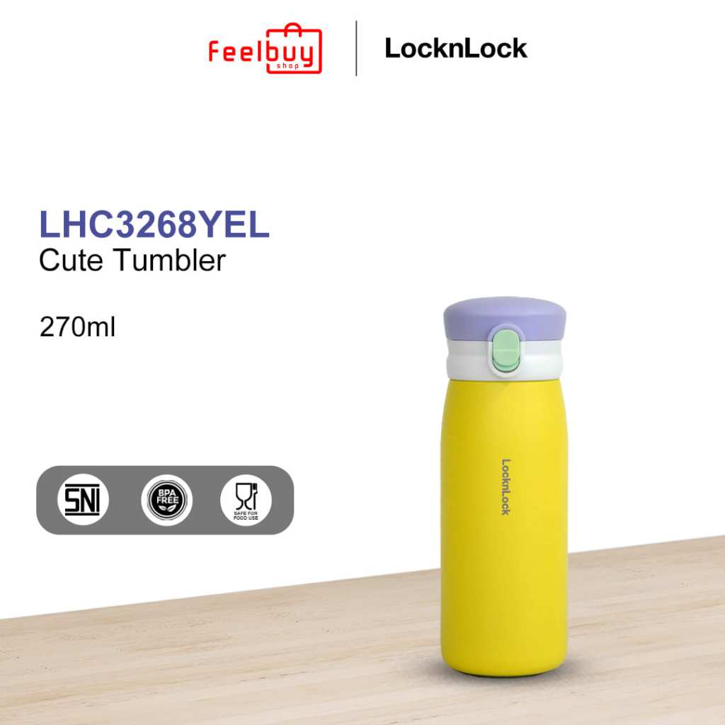 Jual Locknlock Cute Tumbler Mini Tumblr Stainless 316L 270ML - LHC3268 ...