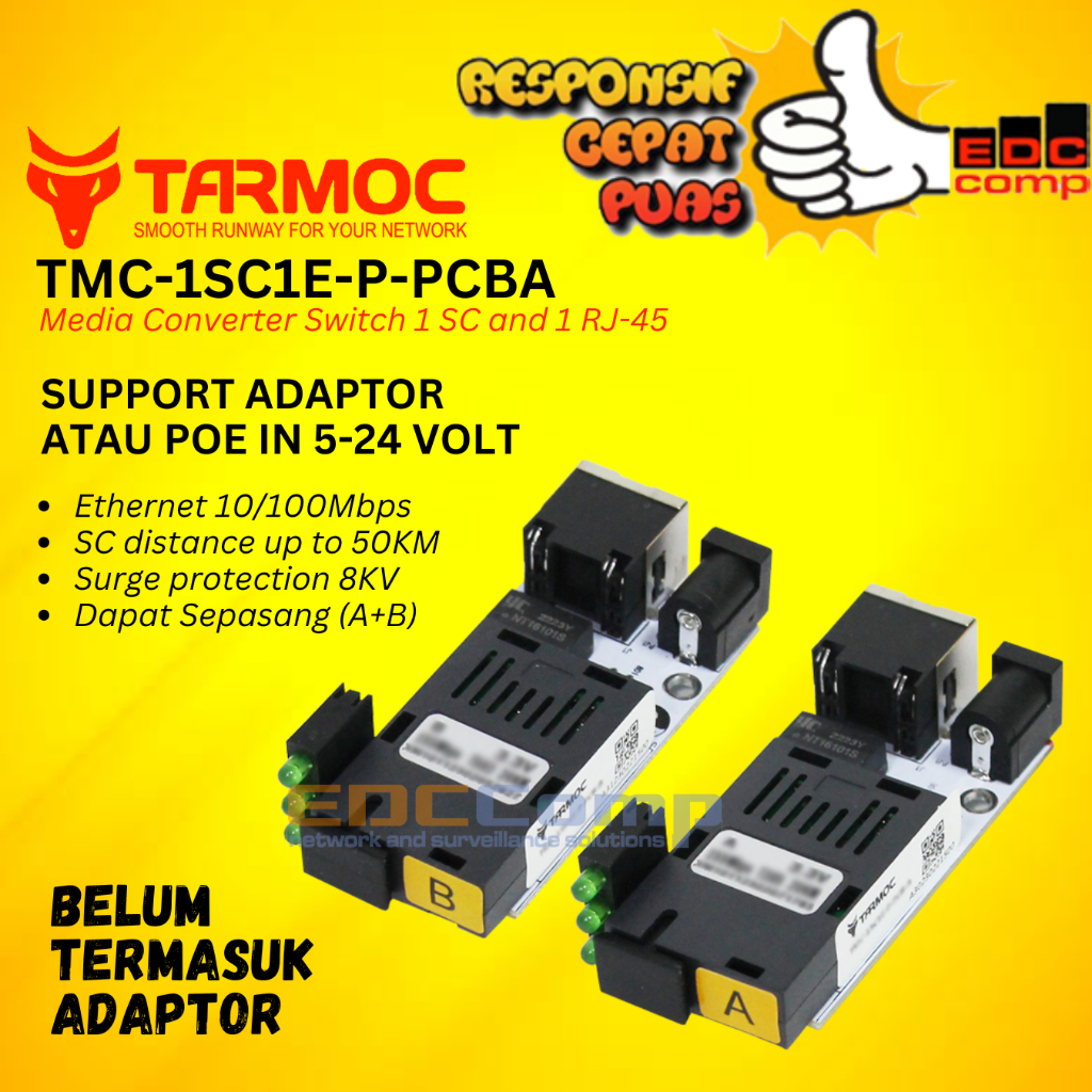 Jual Tarmoc TMC-1SC1E-P-PCBA | Media Converter 1FO 1LAN / 1 FO 1 LAN 10 ...