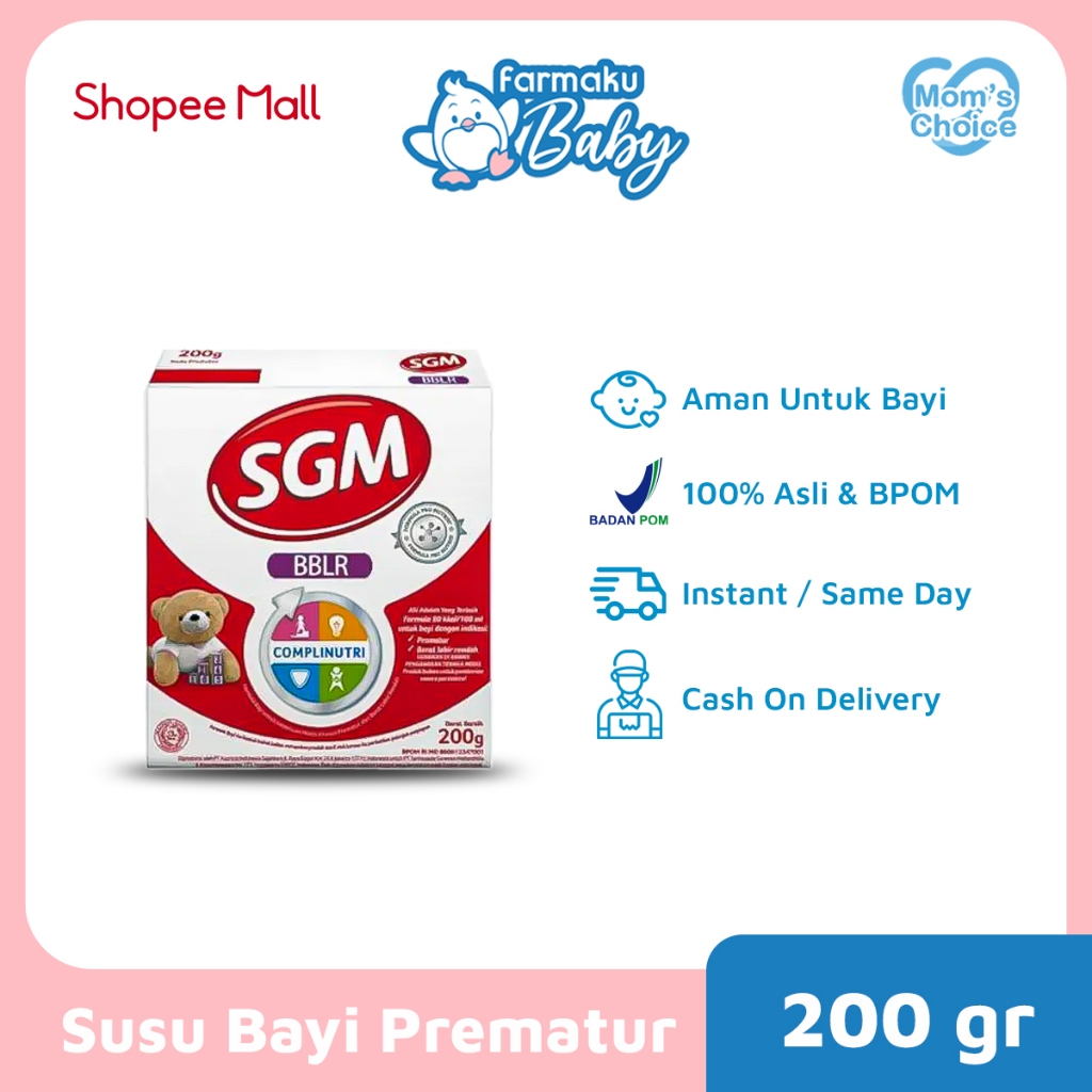 Jual SGM BBLR - Susu Formula Bayi Prematur Usia 0-12 Bulan - 200 gr ...