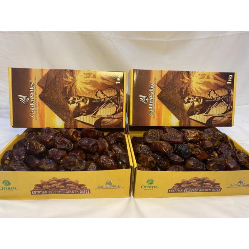 Jual Kurma Golden Valley pack karton.1kg Fresh segar ORI premium ...