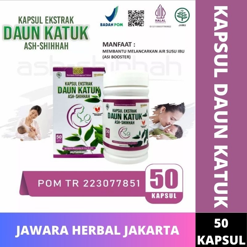 Jual Kapsul Ekstrak Daun Katuk Ash Shihhah Pelancar ASI BOOSTER Menambah Volume ASI - 50 Kapsul ...