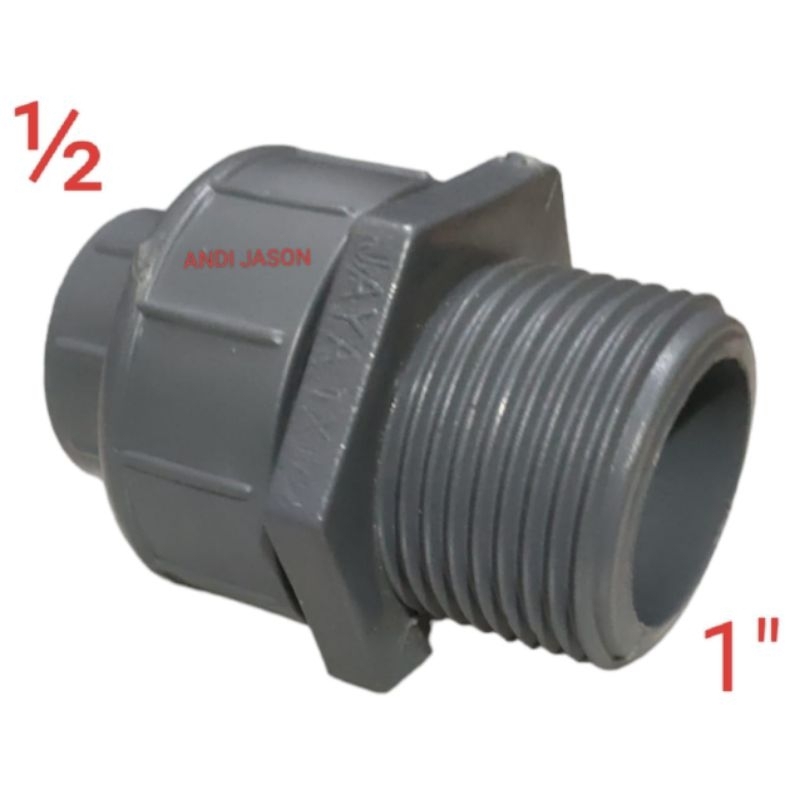 Jual V SOK WATER MUR 1 X 1/2 MEREK JAYA VALVE SOCKET WATER MOOR DRAT ...