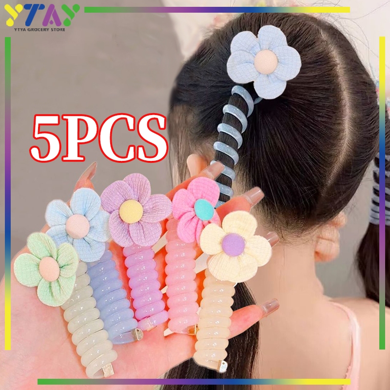 Jual 5PCS Ikat Rambut Spiral Aksesoris Rambut Lucu Ikat Rambut Kepala ...