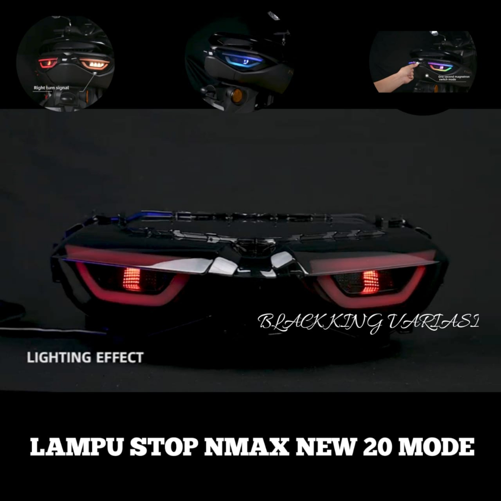 Jual Lampu Stop Nmax New RGB 20 Mode Lampu Stop Belakang N Max New 20 ...