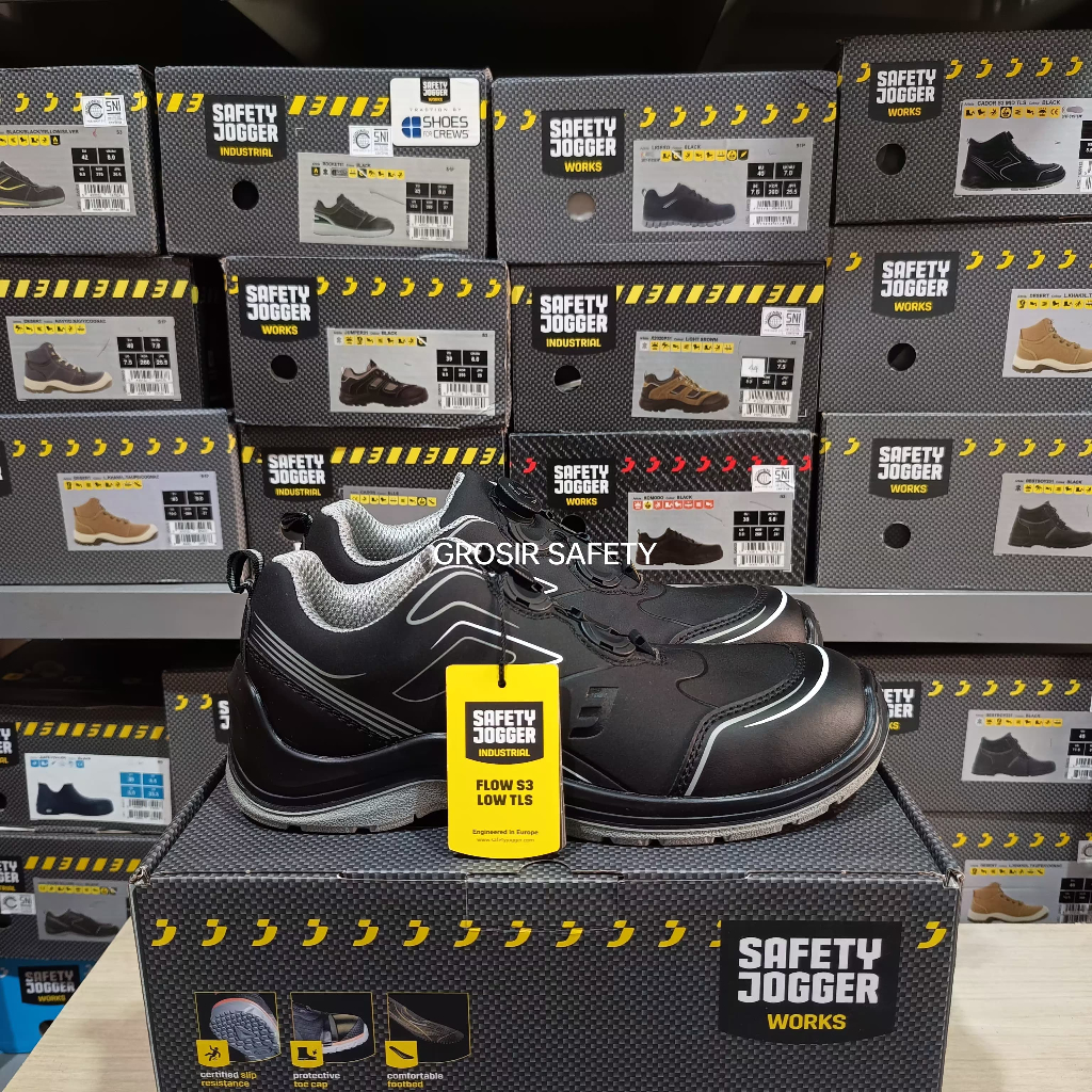 Jual Sepatu Safety Jogger Flow S3 Low TLS | Shopee Indonesia
