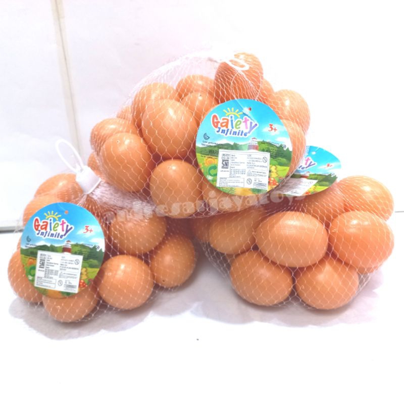 Jual Mainan Telur Plastik isi 20 pcs Mainan Telur Warna Coklat | Shopee ...