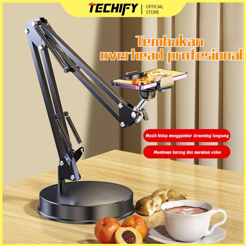 Jual 【TECHIFY】Holder Ponsel Profesional untuk Pengambilan Foto Overhead, Cantilever Bracket ...