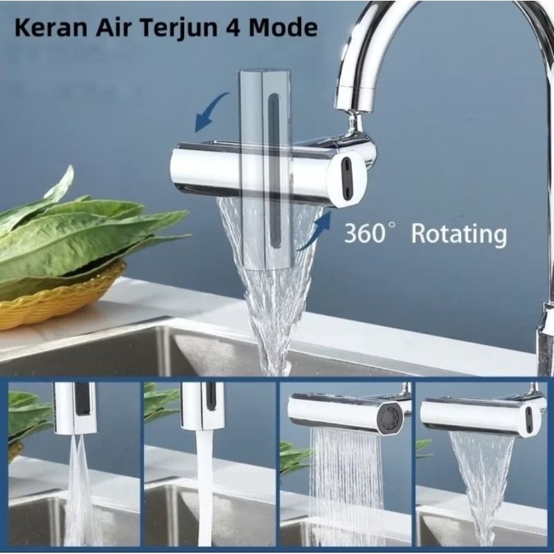 Jual SAMBUNGAN KERAN AIR MULTI SPRAY TURBO 4 MODE/ 3 MODE/ SHOWER/KERAN ...