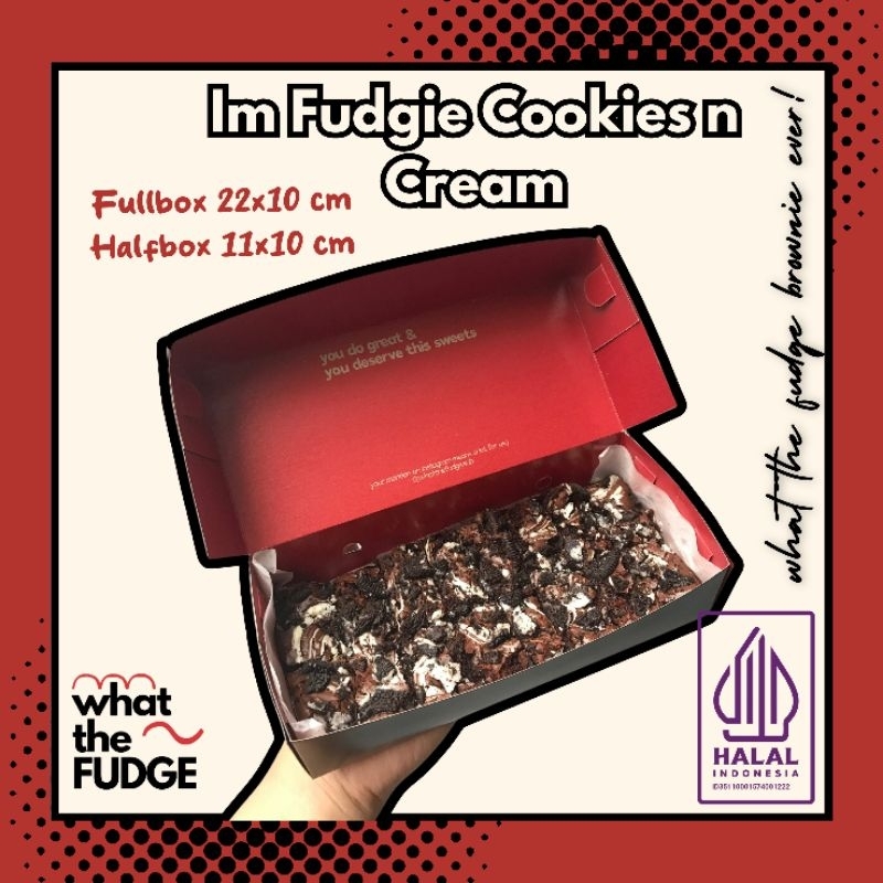 Jual Im Fudgie Cookies n Cream (FUDGE BROWNIES) | Shopee Indonesia