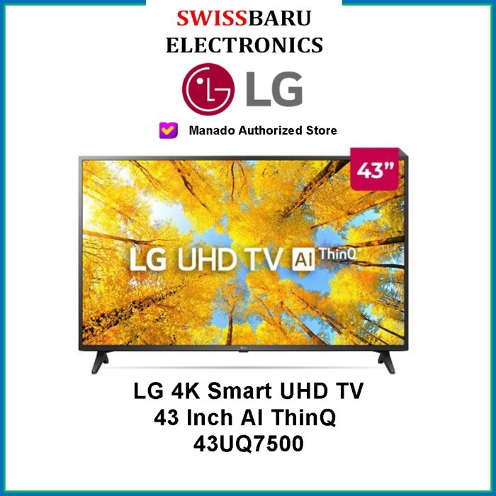 Jual MANADO - TV LG 43UQ7500 LED TV 43 INCH UHD Smart TV 43UQ7500 4K 43 ...