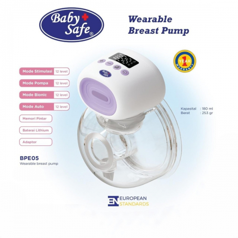 Jual Pompa asi BABYSAFE Wearable Breastpump BPE05 | Shopee Indonesia