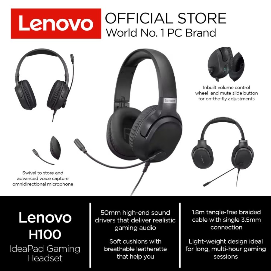 Jual Lenovo IdeaPad H100 Gaming Headset | Shopee Indonesia