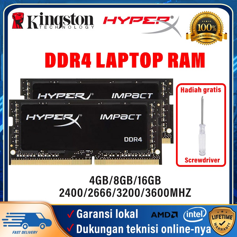 Jual [Hadiah] Kingston Hyperx Impact Laptop DDR4 RAM 4GB 8GB 16GB 2133Mhz 2400Mhz 2666Mhz ...