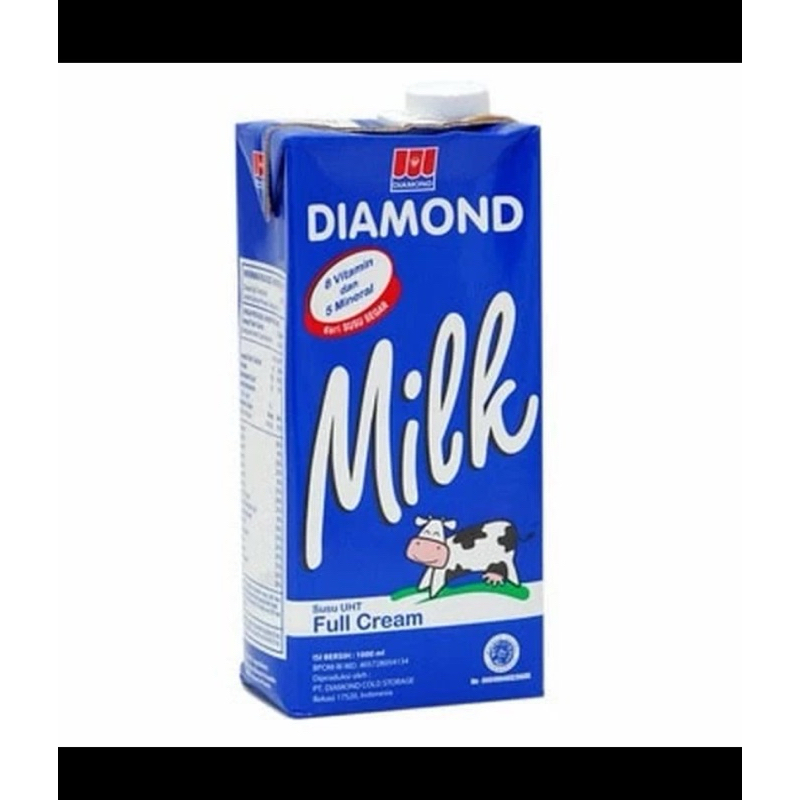 Jual SUSU UHT DIAMOND 1000 gr | SUSU UHT FULL CREAM | Shopee Indonesia