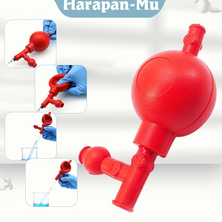 Jual COD Rubber Pipet Filler 3 Valve Flip Safety Pipette Filler Pipet ...