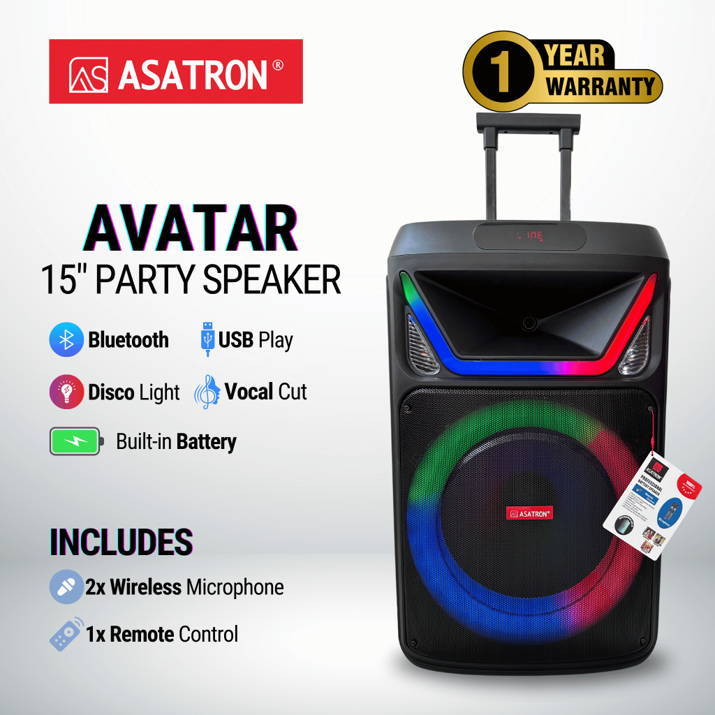 Jual Asatron Avatar 15 Inch Bluetooth Party Speaker | Shopee Indonesia
