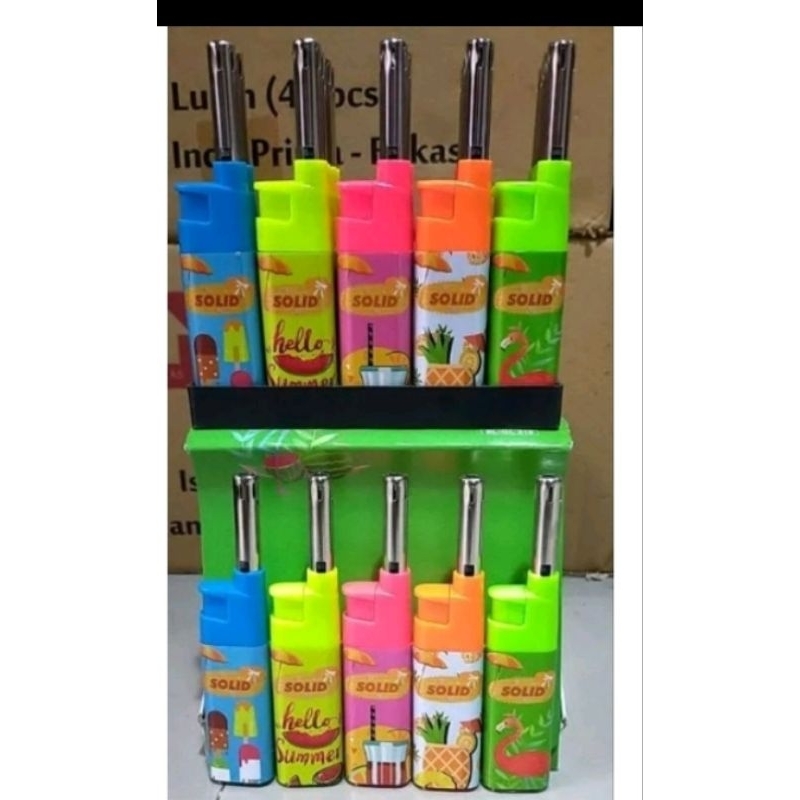 Jual pemantik api gas solid bisa isi ulang | Shopee Indonesia