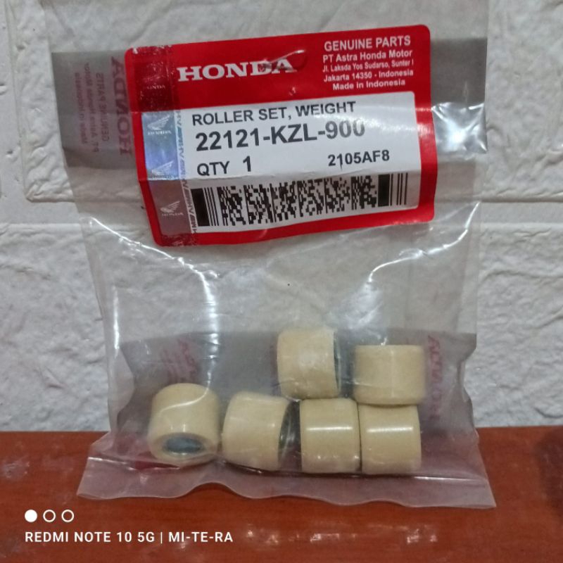 Jual ROLLER WEIGHT SET VARIO BEAT F1 KVB KZL F634 loller roler | Shopee ...