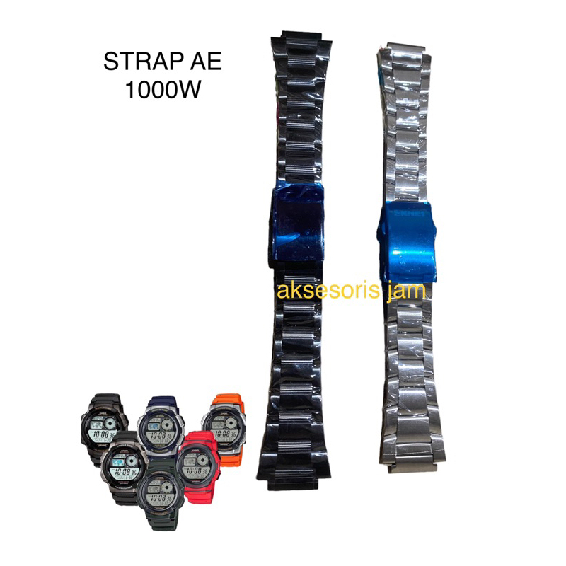 Jual Tali Strap jam tangan casio ae1000 ae1000w ae 1000 Ae 1100 ws200 ...