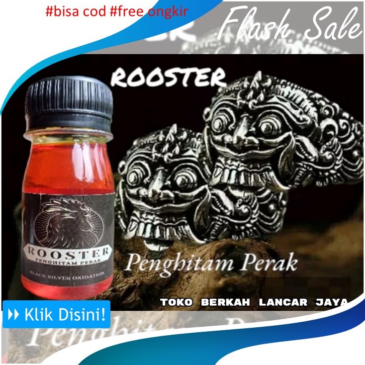 Jual ROOSTER Penghitam Perak COD Black metal bronir 1ml penghitam atau ...