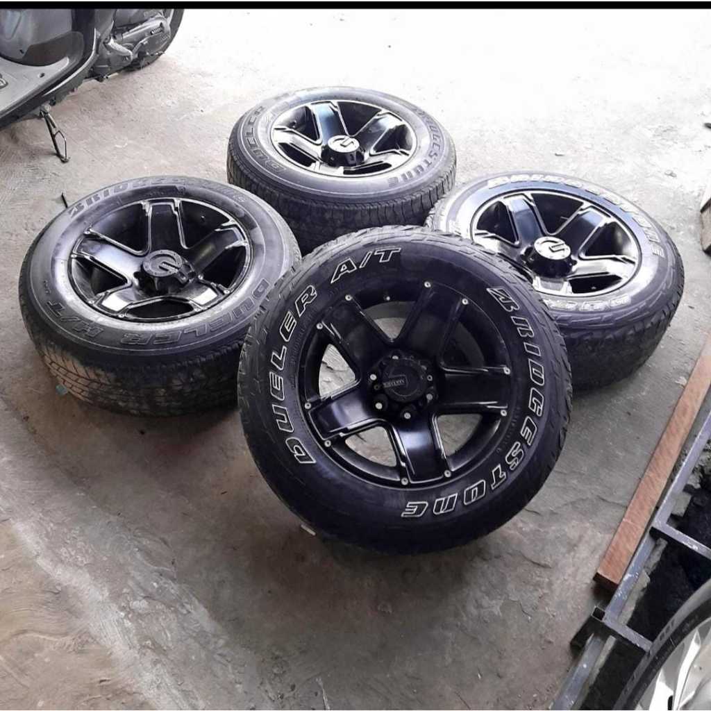 Jual VELG MOBIL BEKAS MAMBA RING 17 LEBAR 9 PCD 6X139 ET 20 BLK + BAN ...