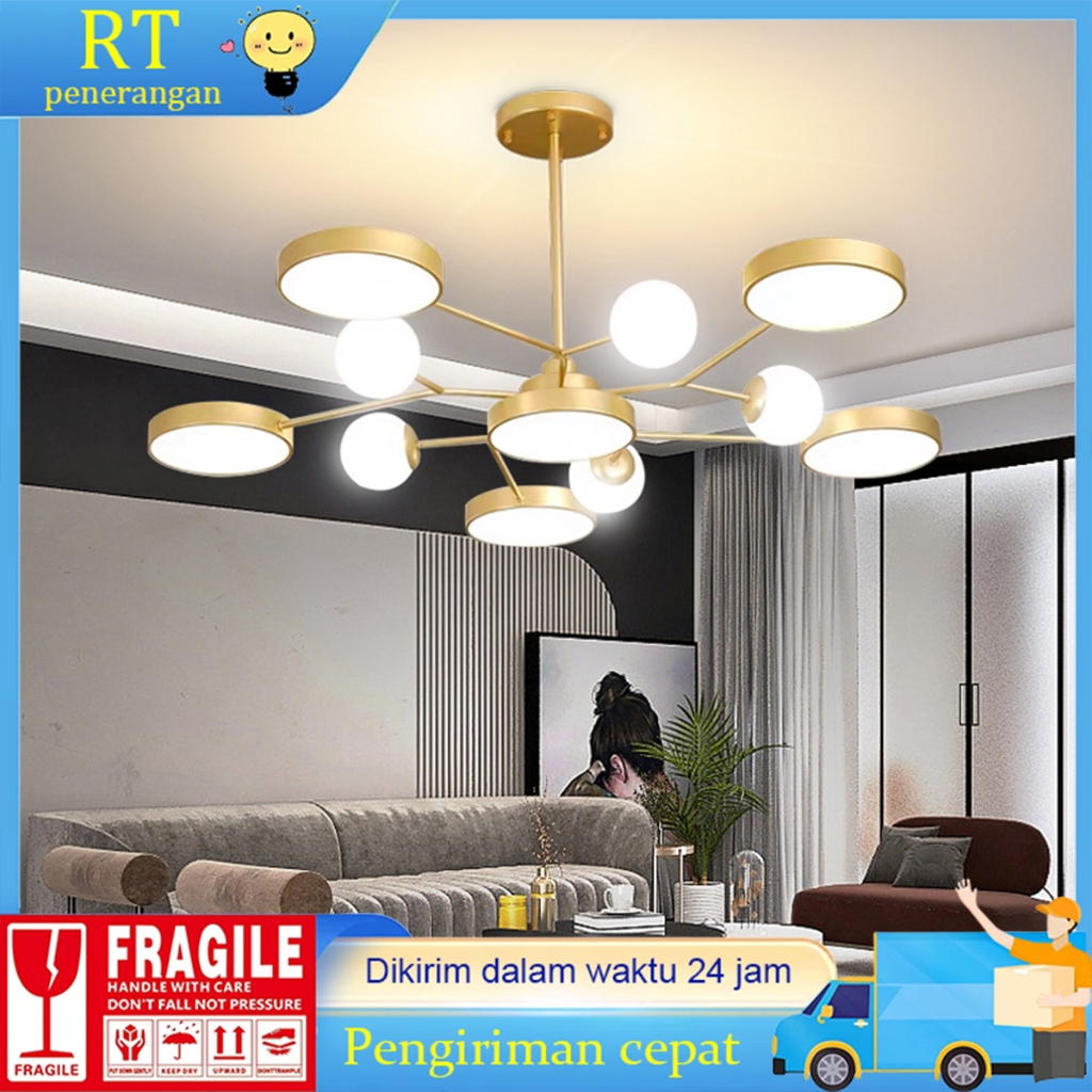 Jual Lampu Gantung Ruang Tamu Nordic Minimalis Modern Kamar Tidur Ruang Makan Lampu Gantung LED ...