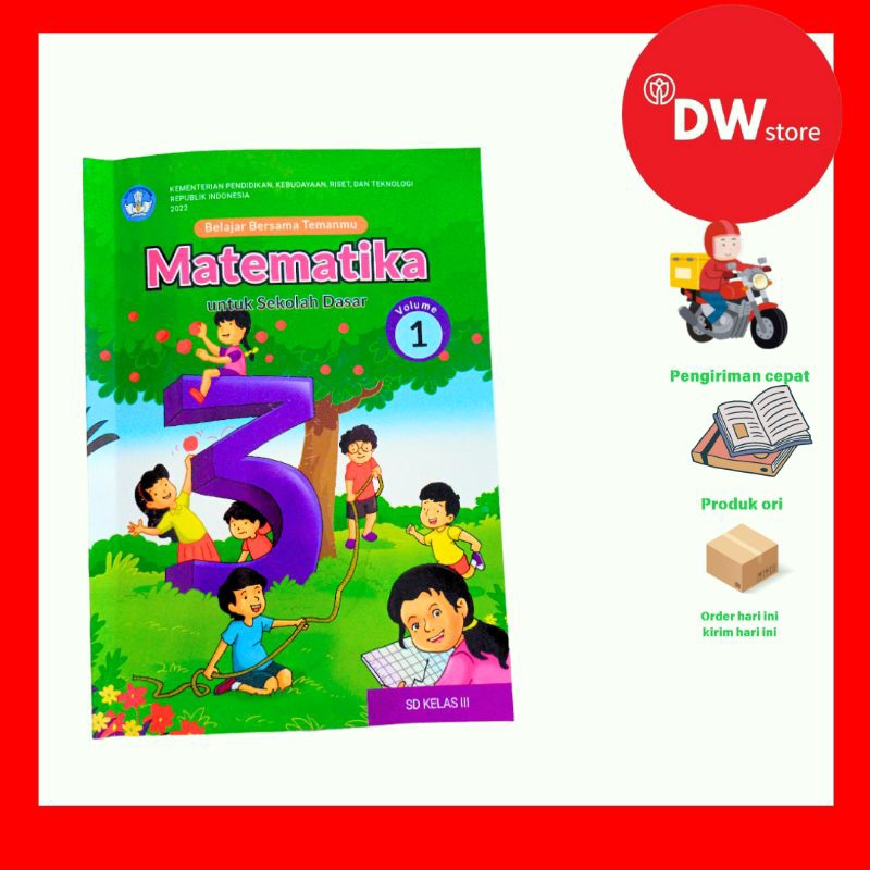 Jual Buku Matematika Kelas 3 Volume 1 Kurikulum Merdeka untuk Siswa | Shopee Indonesia