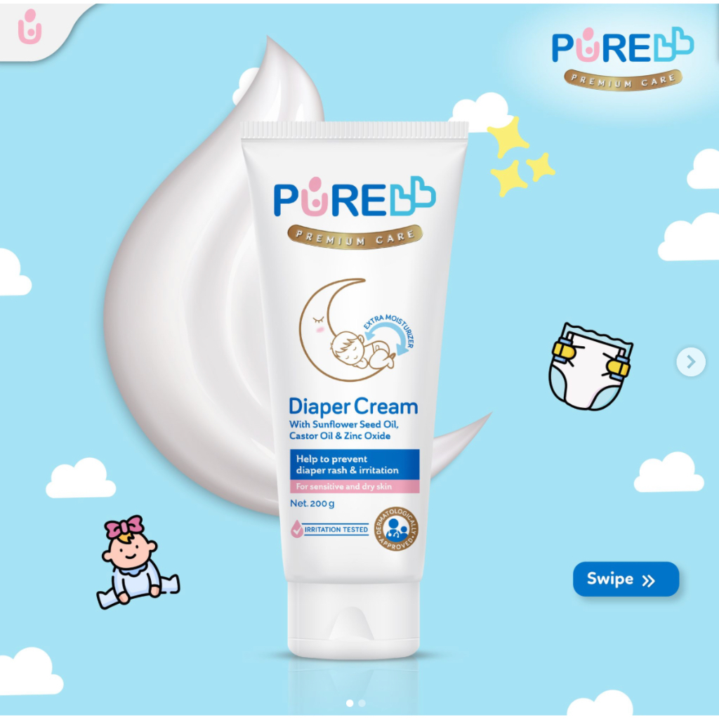 Jual [BPOM] - Pure BB Diaper Rash Cream Krim Ruam Popok Bayi PureBB ...