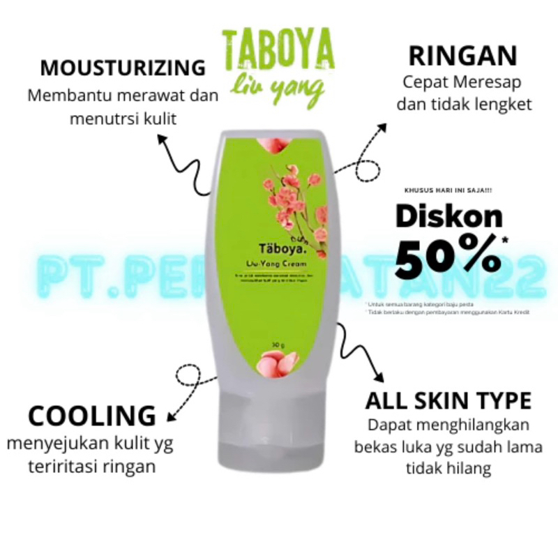 Jual Taboya Liu-Yang Cream Perawatan Kulit Sensitive Penghilang Bekas ...
