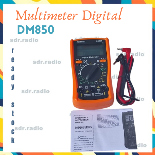 Jual Multimeter Digital DM850 Multimeter Digital Mini AC DC Buzzer Test ...