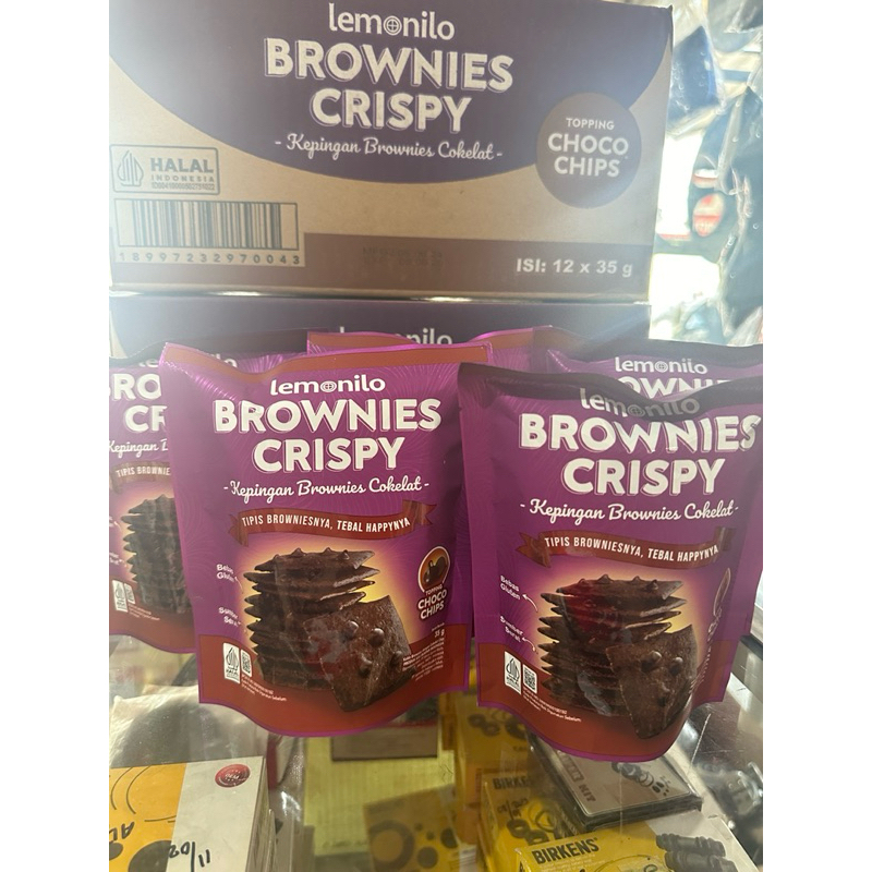 Jual brownies chrispy lemonio coklat / brownis coklat | Shopee Indonesia