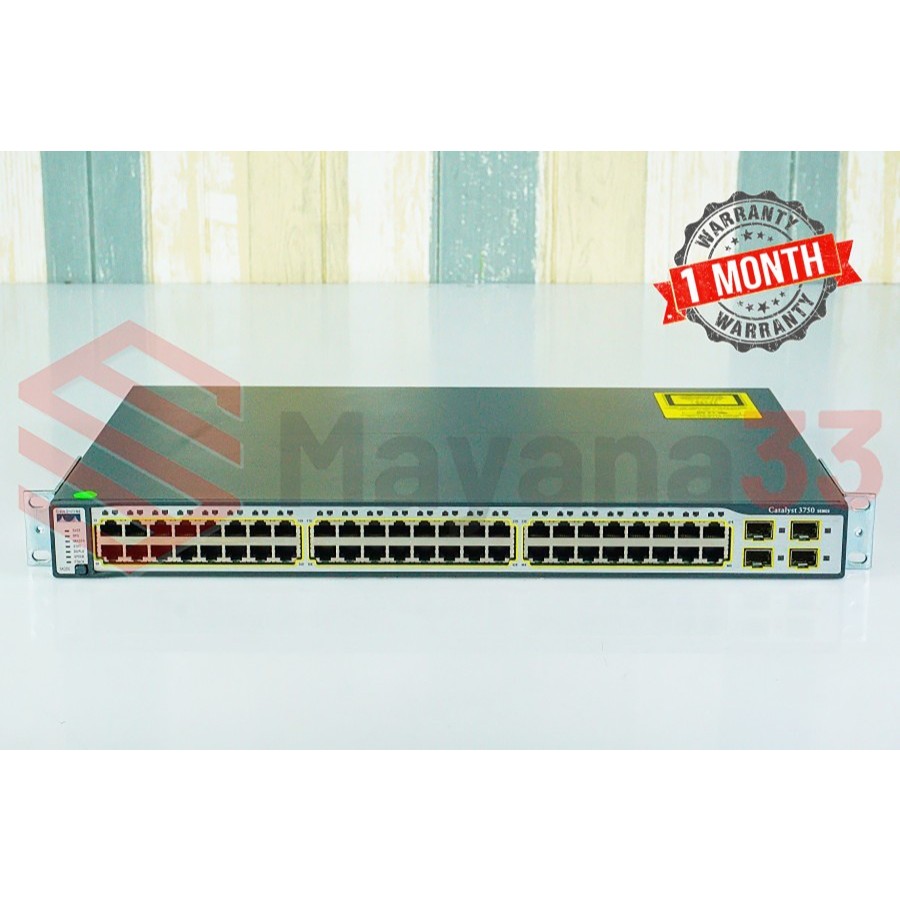 Jual Switch Cisco Catalyst 3750 Type WS-C3750-48TS-E 48 Port | Shopee Indonesia