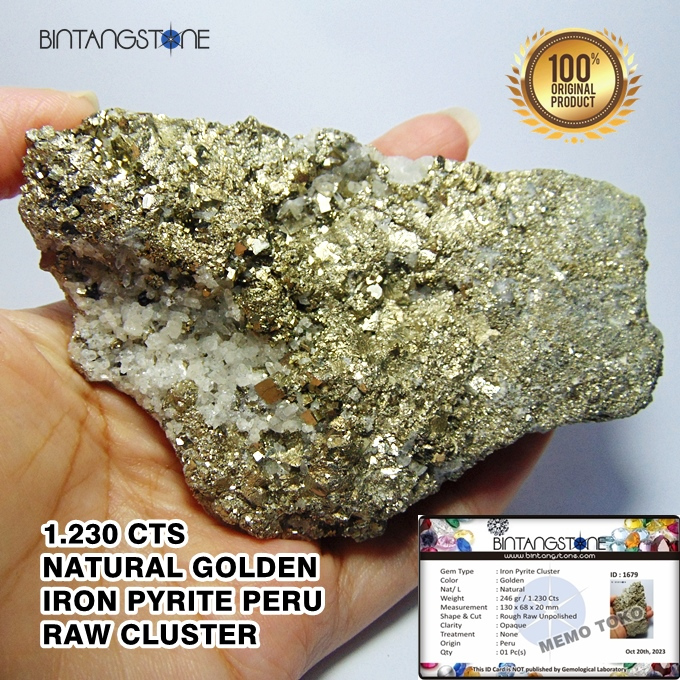 Jual Golden Iron Pyrite Peru Cluster Natural Raw Rough Skeletal Crystal ...