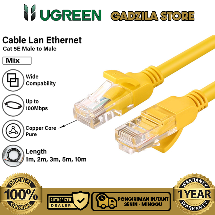 Jual UGREEN Kabel LAN Internet Modem UTP Cat5 Cat 5e RJ45 Cable Network ...