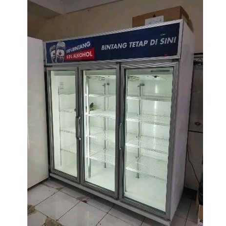 Jual Showcase Chiller 3 pintu SANDENINTERCOOL SECOND Showcase minuman ...