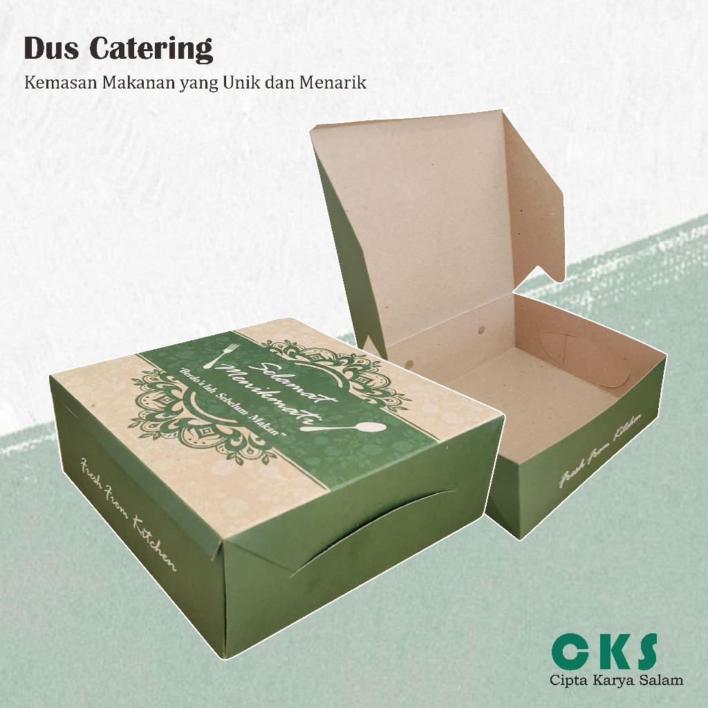 Jual Dus Catering 18/18 dan 20/20 cm Kotak Dus Nasi Ayam Nasi Ikan ...